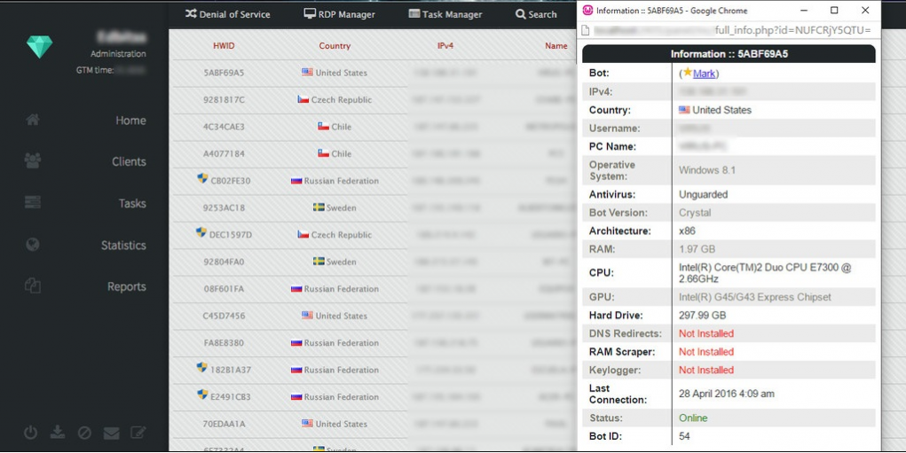 DiamondFox modular malware – a one-stop shop - Check Point Research